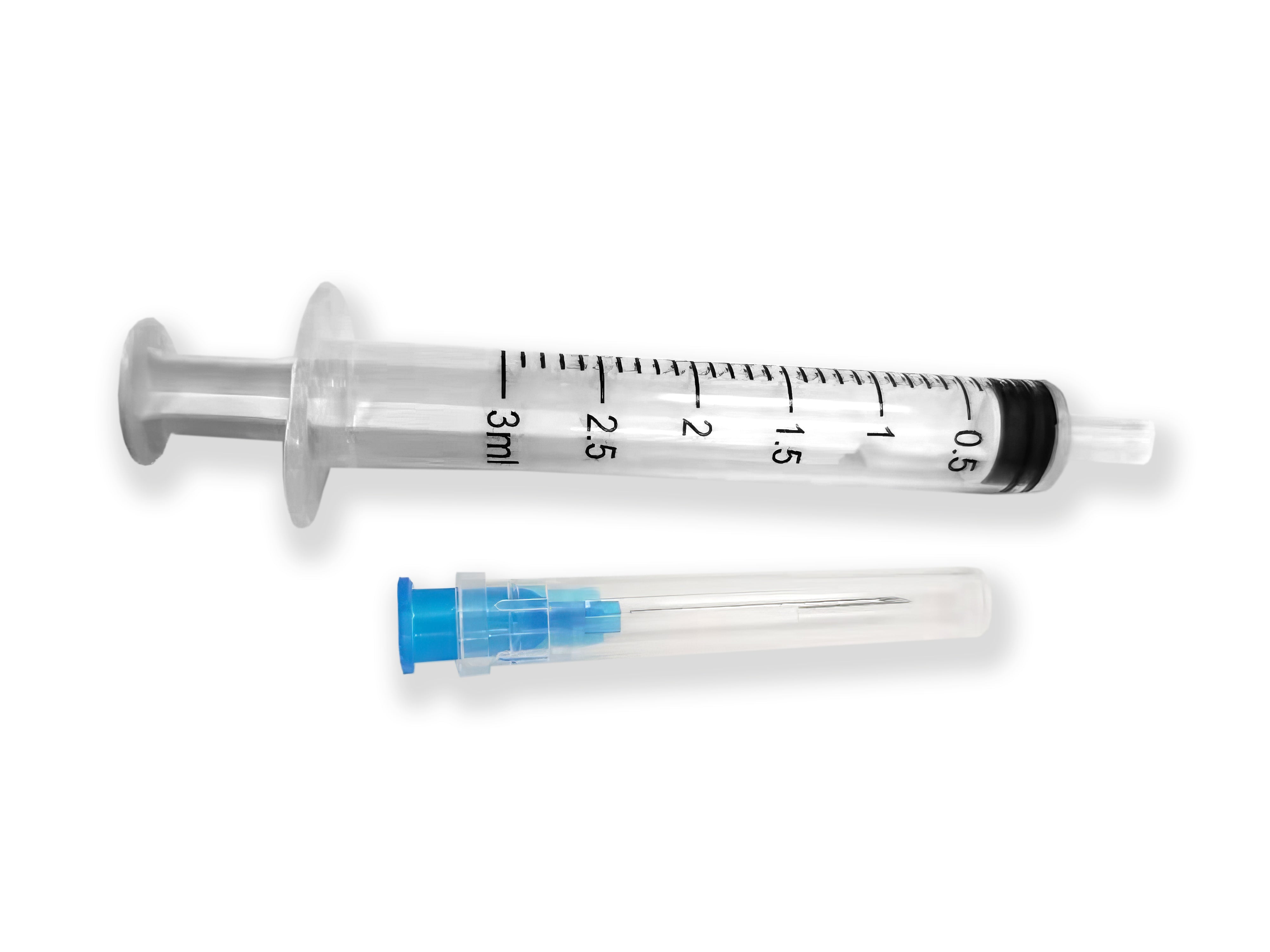 SEREN GUARD® 3ml Disposable Syringe with Hypodermic Needle - Luer Lock ...